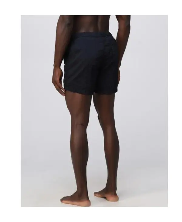 Stone Island Logo Patch Drawstring Swim Shorts - Blue