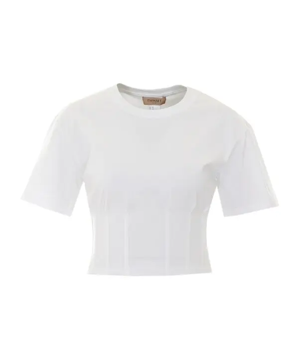 TWINSET Bustier Detail T-shirt - White