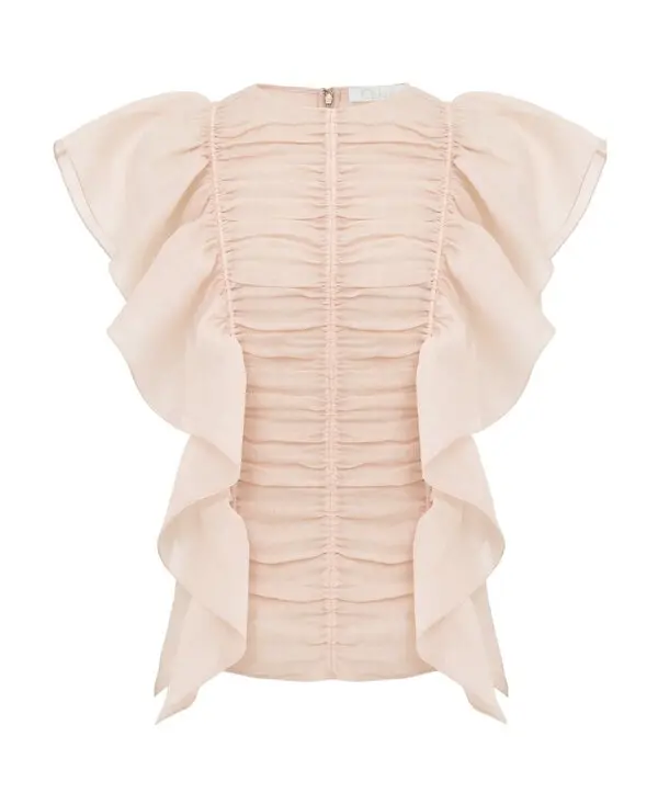 Chloé Ruffled Ruched Top