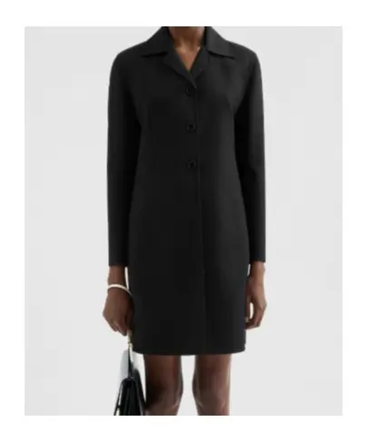 JIL SANDER Double Wool Twill Coat