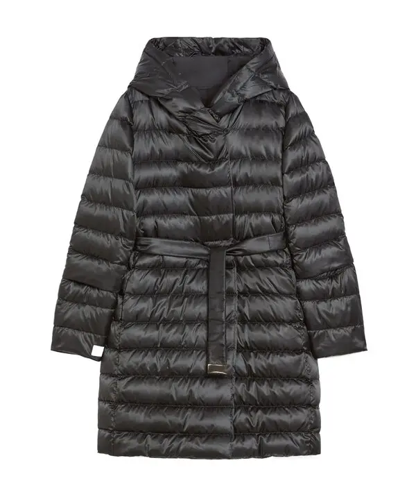Max Mara Novef Quilted Down Coat - Black