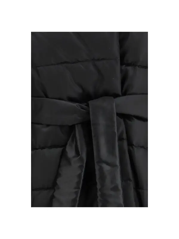Max Mara Novef Quilted Down Coat - Black