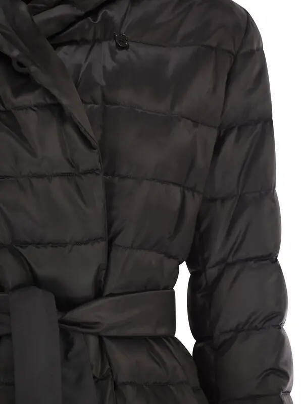 Max Mara Novef Quilted Down Coat - Black