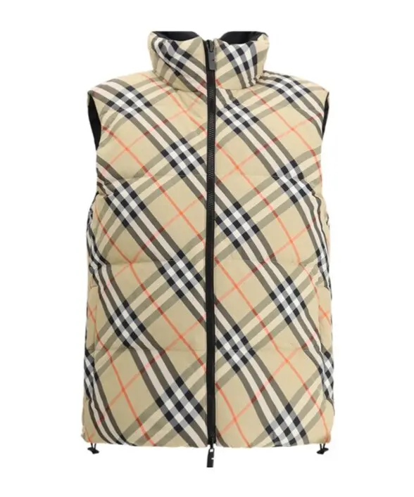 Burberry Checked Reversible Down Vest