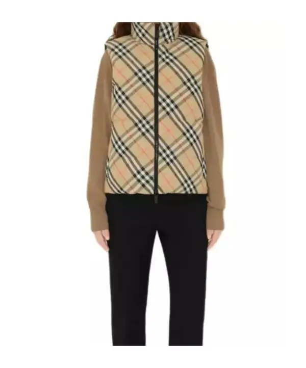 Burberry Checked Reversible Down Vest