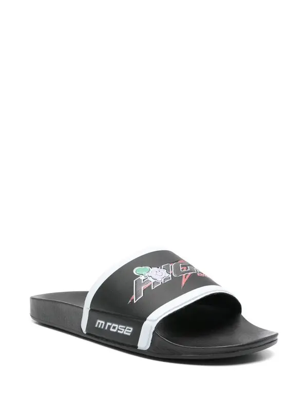 Martine Rose Open Toe Graphic Slides