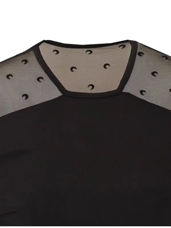 MARINE SERRE Ruched Sleeveless Top With Pleated Details