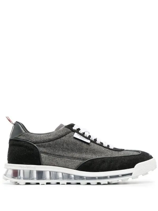 Thom Browne Tech Runner Lace-up Sneakers - Medium Gray