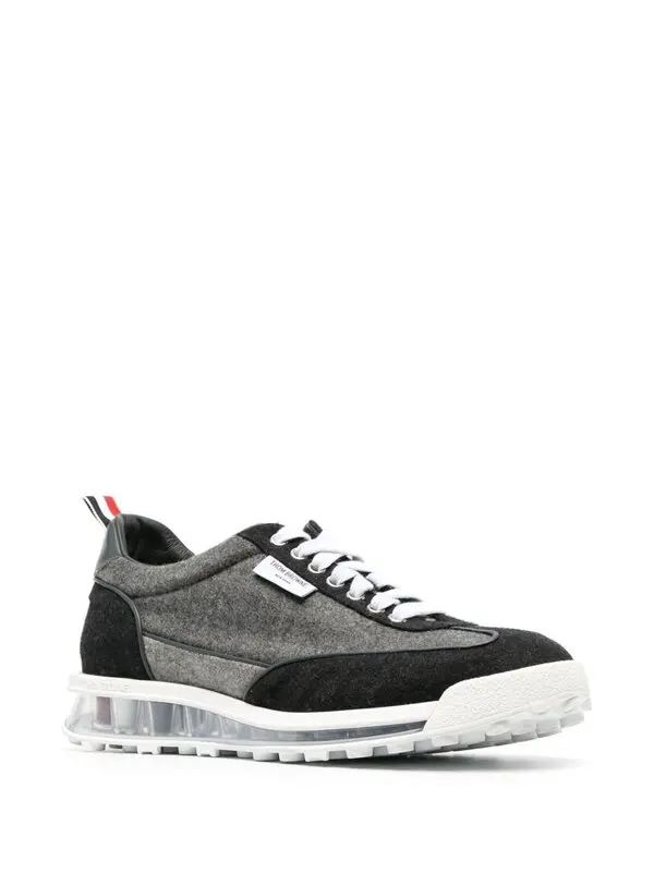 Thom Browne Tech Runner Lace-up Sneakers - Medium Gray