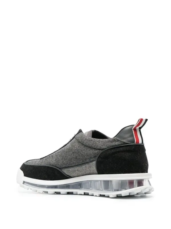Thom Browne Tech Runner Lace-up Sneakers - Medium Gray