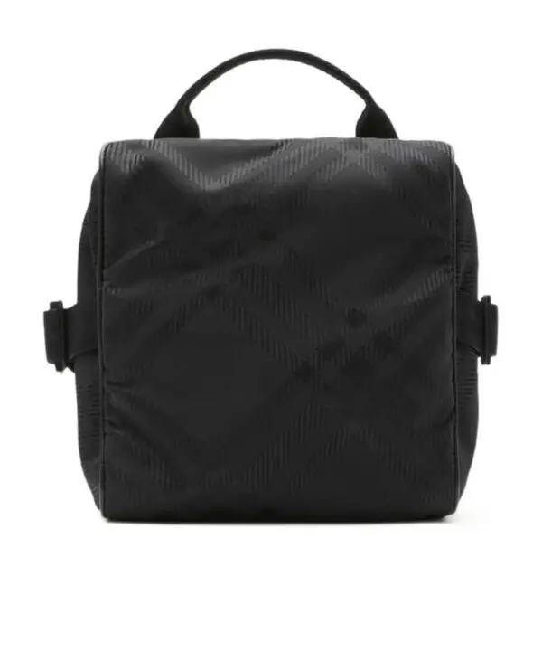 Burberry Check-pattern Zipped Messenger Bag