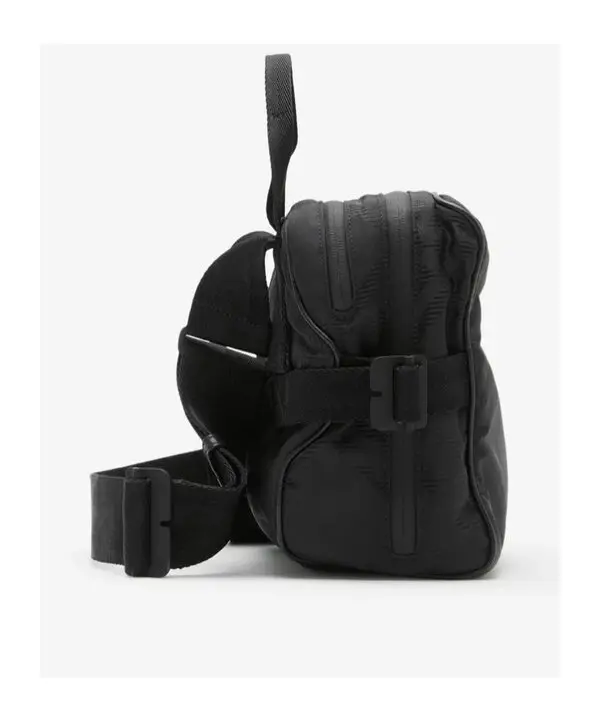 Burberry Check-pattern Zipped Messenger Bag