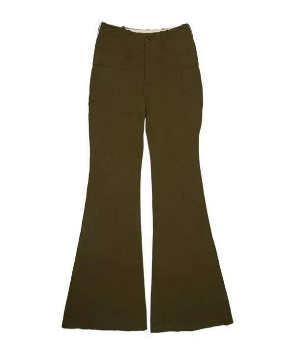 R13 Flared Leg Pants - Olive