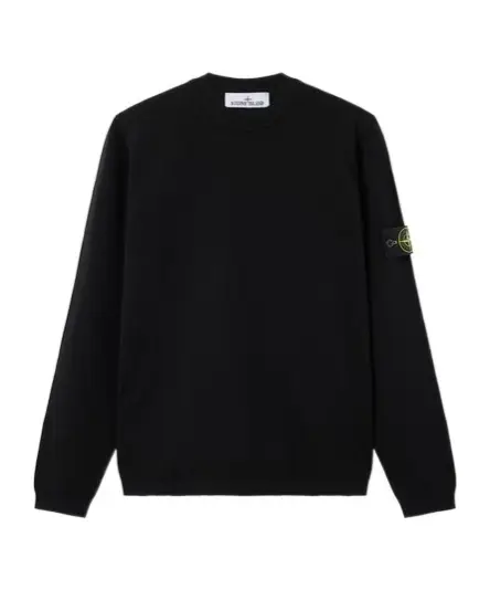 Stone Island Crew Neck Knitwear - Black