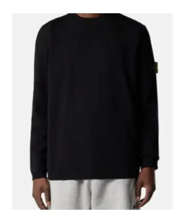 Stone Island Crew Neck Knitwear - Black