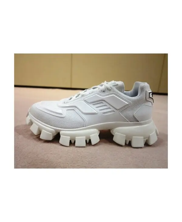 Prada Cloudbust Thunder Technical Fabric Sneakers - White
