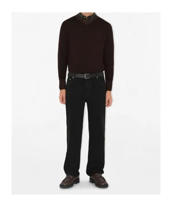 Burberry Checked Buckled Belt