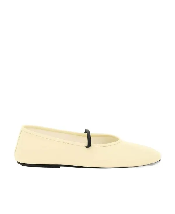 THE ROW Logo Ballerina Flats