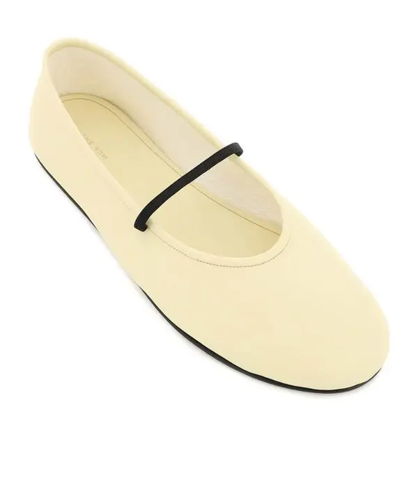 THE ROW Logo Ballerina Flats