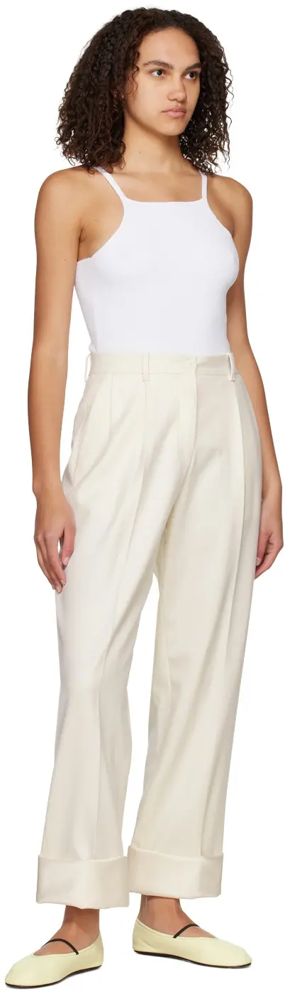 THE ROW Logo Ballerina Flats