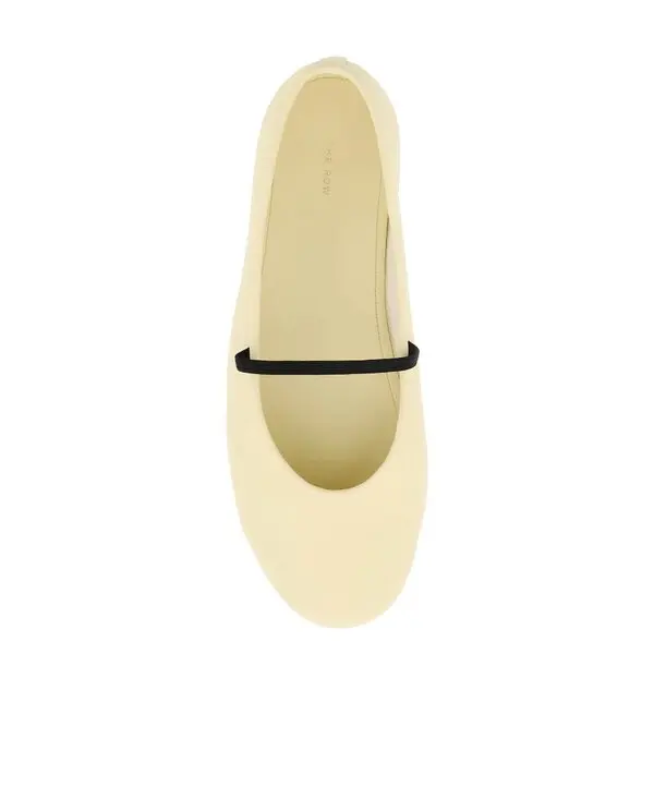THE ROW Logo Ballerina Flats