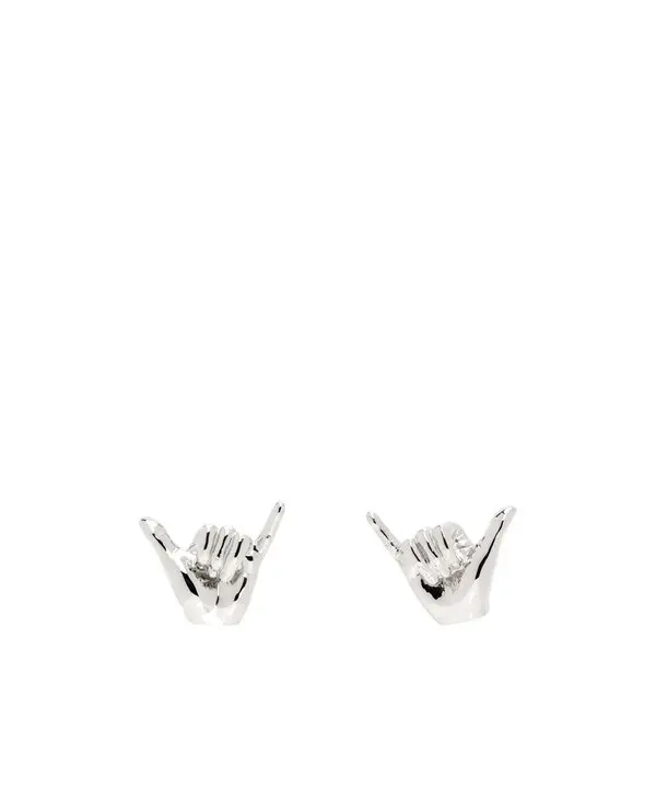 Y/project Shaka Sign Earrings - Silver