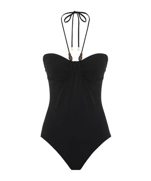 Zimmermann Wylie Halterneck One-piece Swimsuit - Black