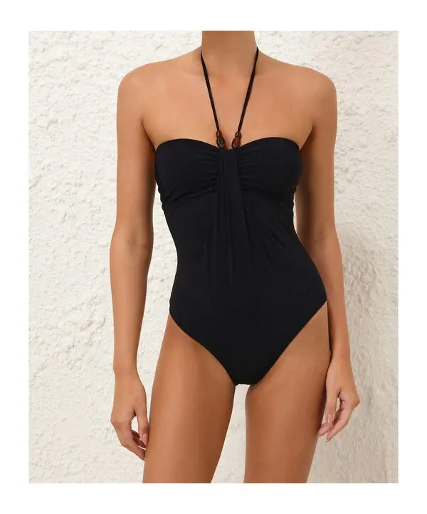 Zimmermann Wylie Halterneck One-piece Swimsuit
