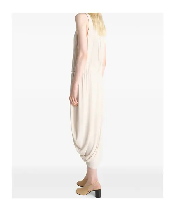 LEMAIRE Sleeveless Draped Asymmetric Midi Dress - No