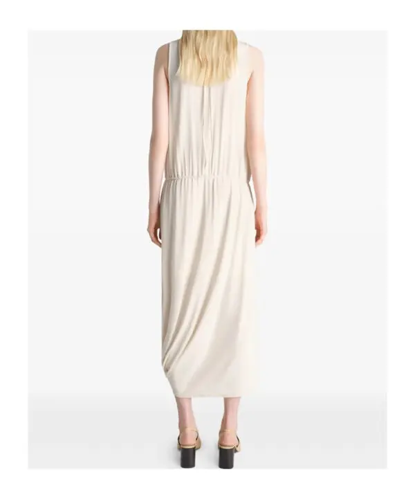 LEMAIRE Sleeveless Draped Asymmetric Midi Dress - No