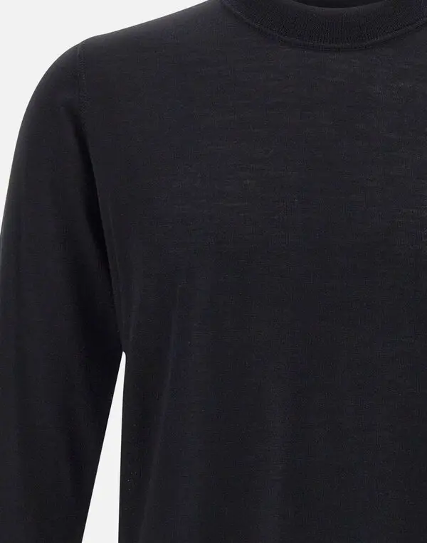 Stone Island Compass Patch Crewneck Jumper - Black
