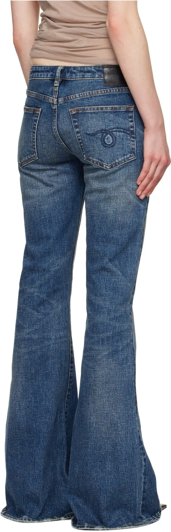R13 Belt-loop Flare Jeans