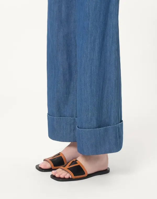 Valentino Garavani Square Open Toe Slides