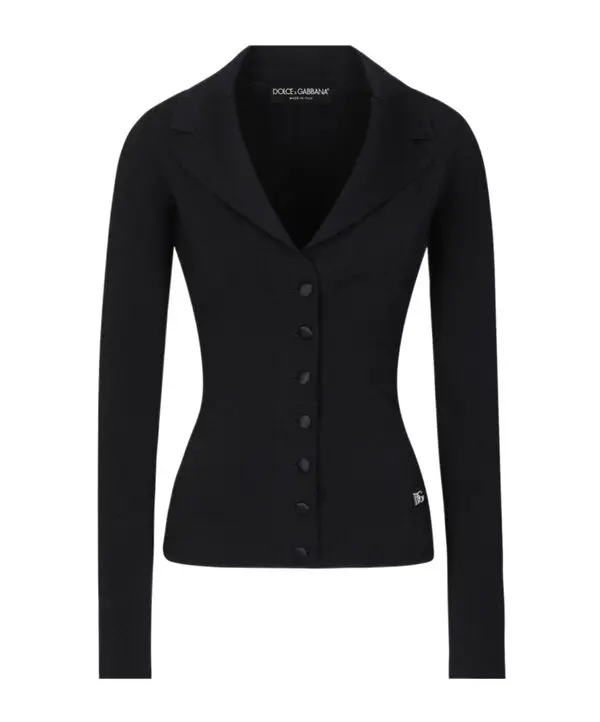 Dolce & Gabbana Logo Plaque Single-breasted Blazer