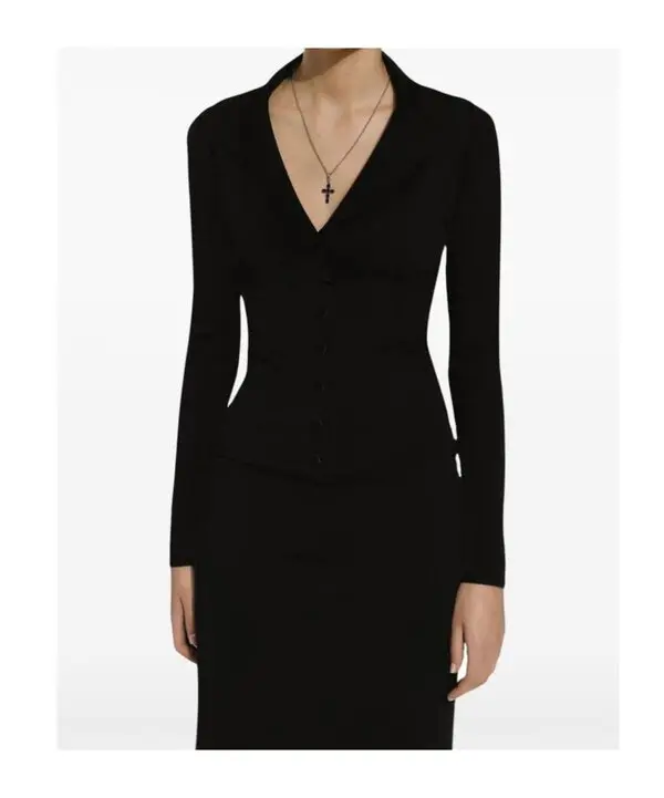 Dolce & Gabbana Logo Plaque Single-breasted Blazer