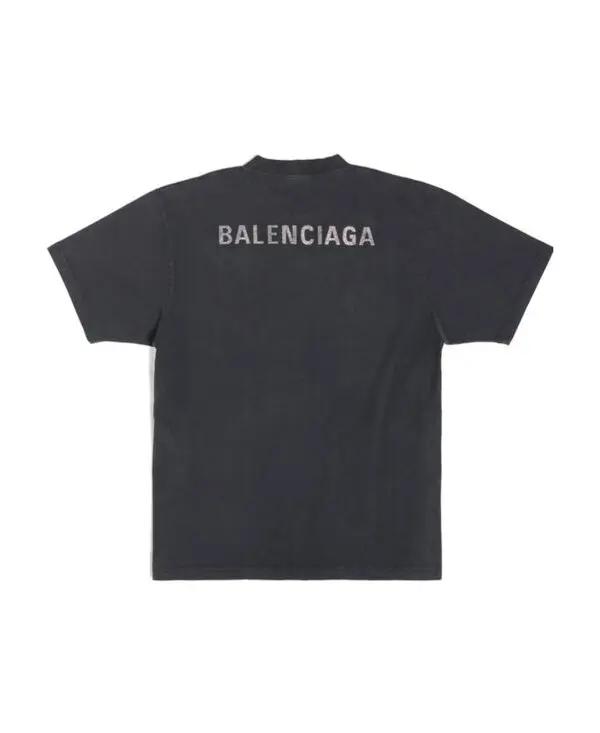 Balenciaga Large Fit T-shirt - Black