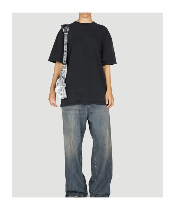 Balenciaga Large Fit T-shirt - Black