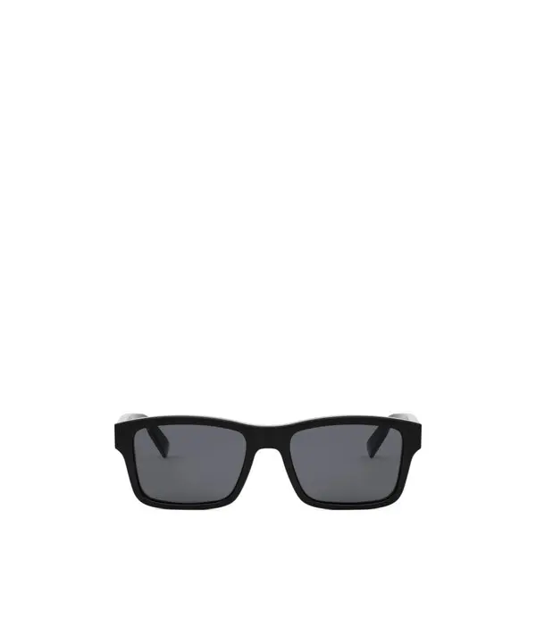 BVLGARI Tubogas Rectangular Full Rim Sunglasses - Gray