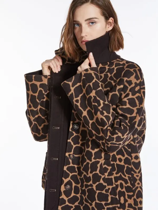 Max Mara Jacquard Wool Coat