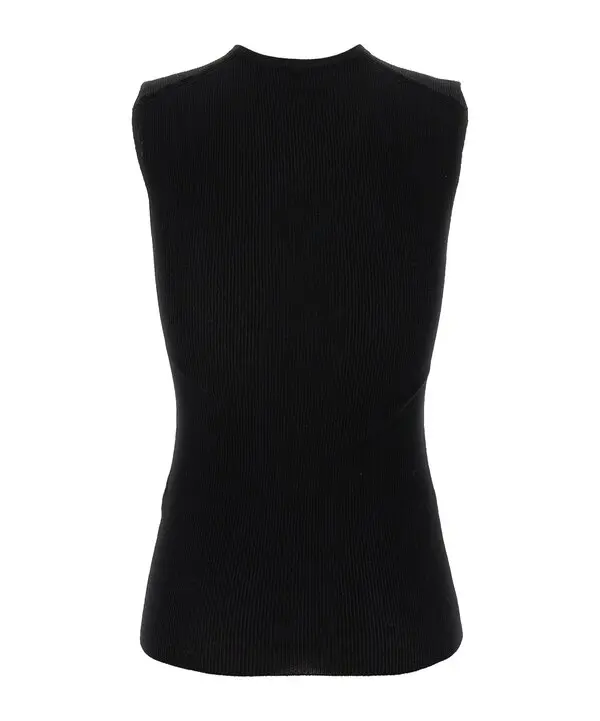 Khaite Renato Sleeveless V-neck Top