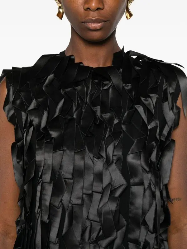 Prada Sable Crewneck Sleeveless Dress