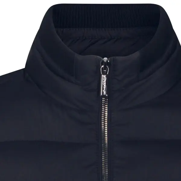 MOORER Quilted Zip-up Coat