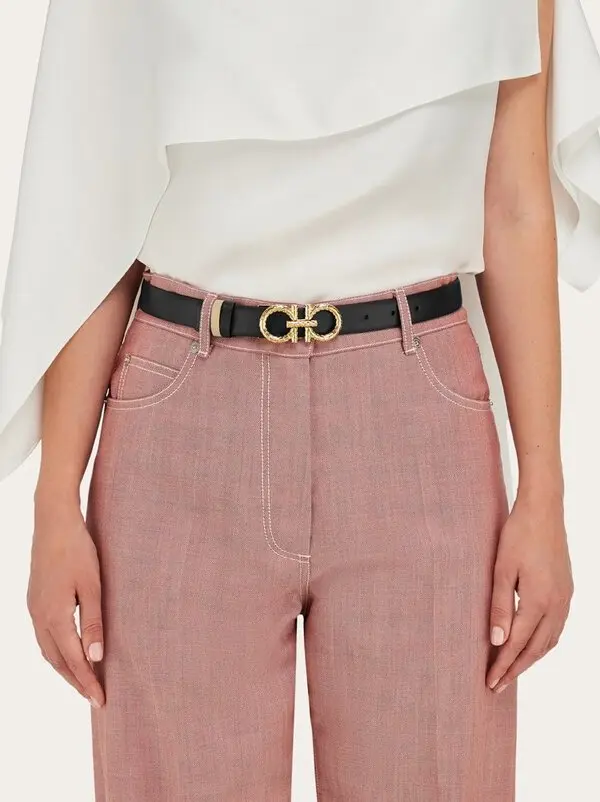 FERRAGAMO Gancini Buckled Reversible Belt