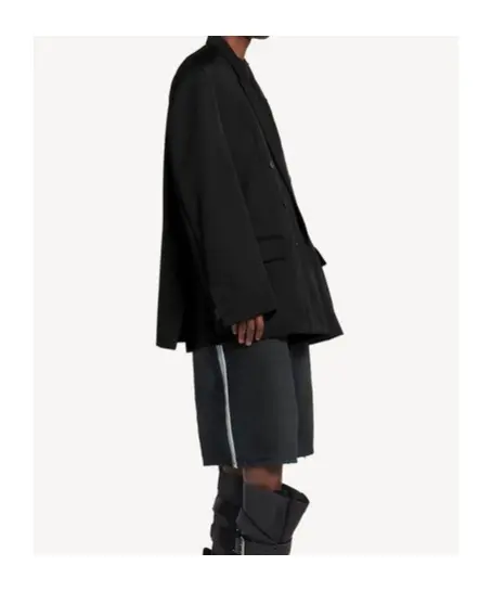 Balenciaga Double-breasted Wool-gabardine Jacket