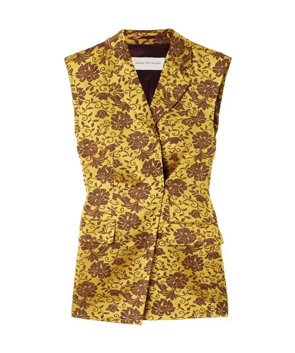 Dries Van Noten Floral Jacquard Vest
