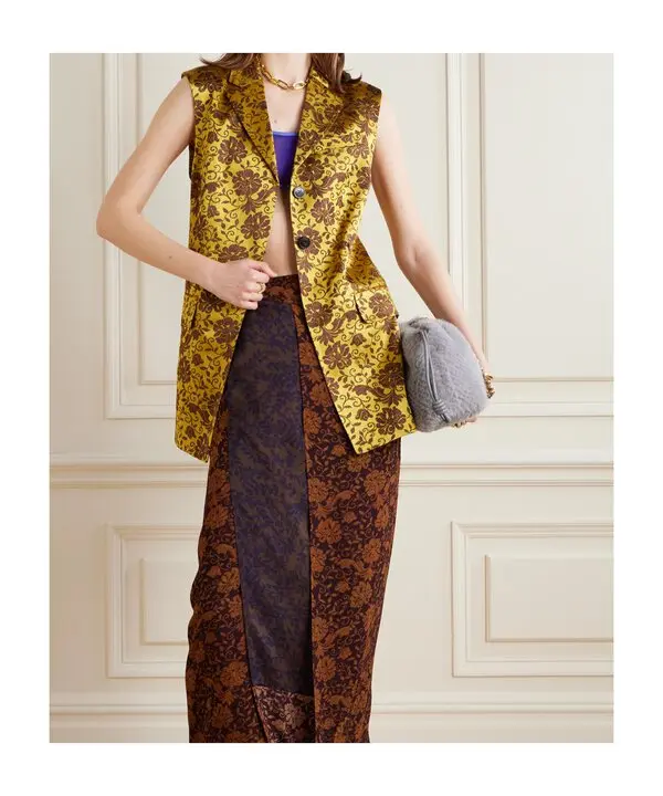 Dries Van Noten Floral Jacquard Vest
