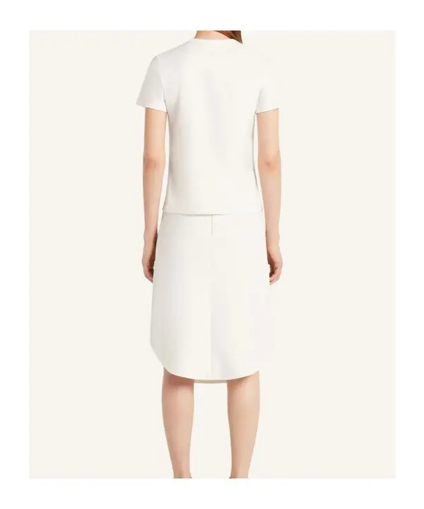COURREGES Courrèges Logo Patch Crewneck T-shirt - White