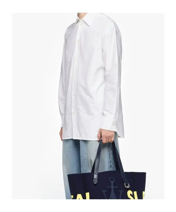 J.W.ANDERSON Jw Anderson Classic-fit Oxford Shirt - White