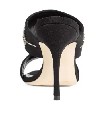Manolo Blahnik Embellished Stiletto Sandals