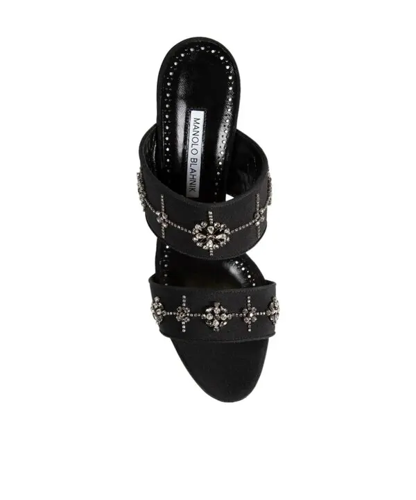 Manolo Blahnik Embellished Stiletto Sandals